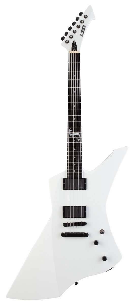 Esp Ltd James Hetfield Snakebyte Electric Guitar (w/ Case) – Snow White ...